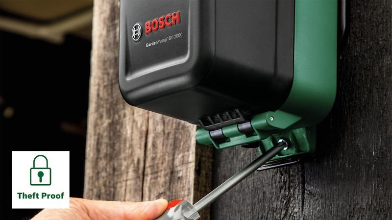 BOSCH GardenPump 18V-2000, akumulatorowa pompa do deszczówki, 18 V ...